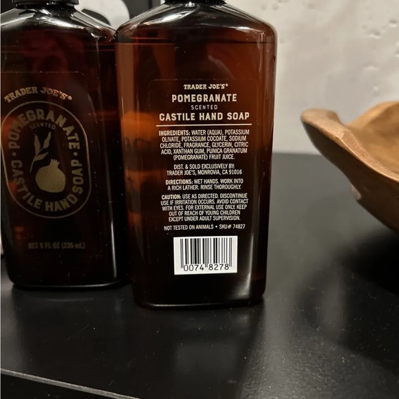 Trader Joe’s | Other | 2x Trader Joes Pomegranate Castile Hand Soap 8oz Each Holiday Limited ...